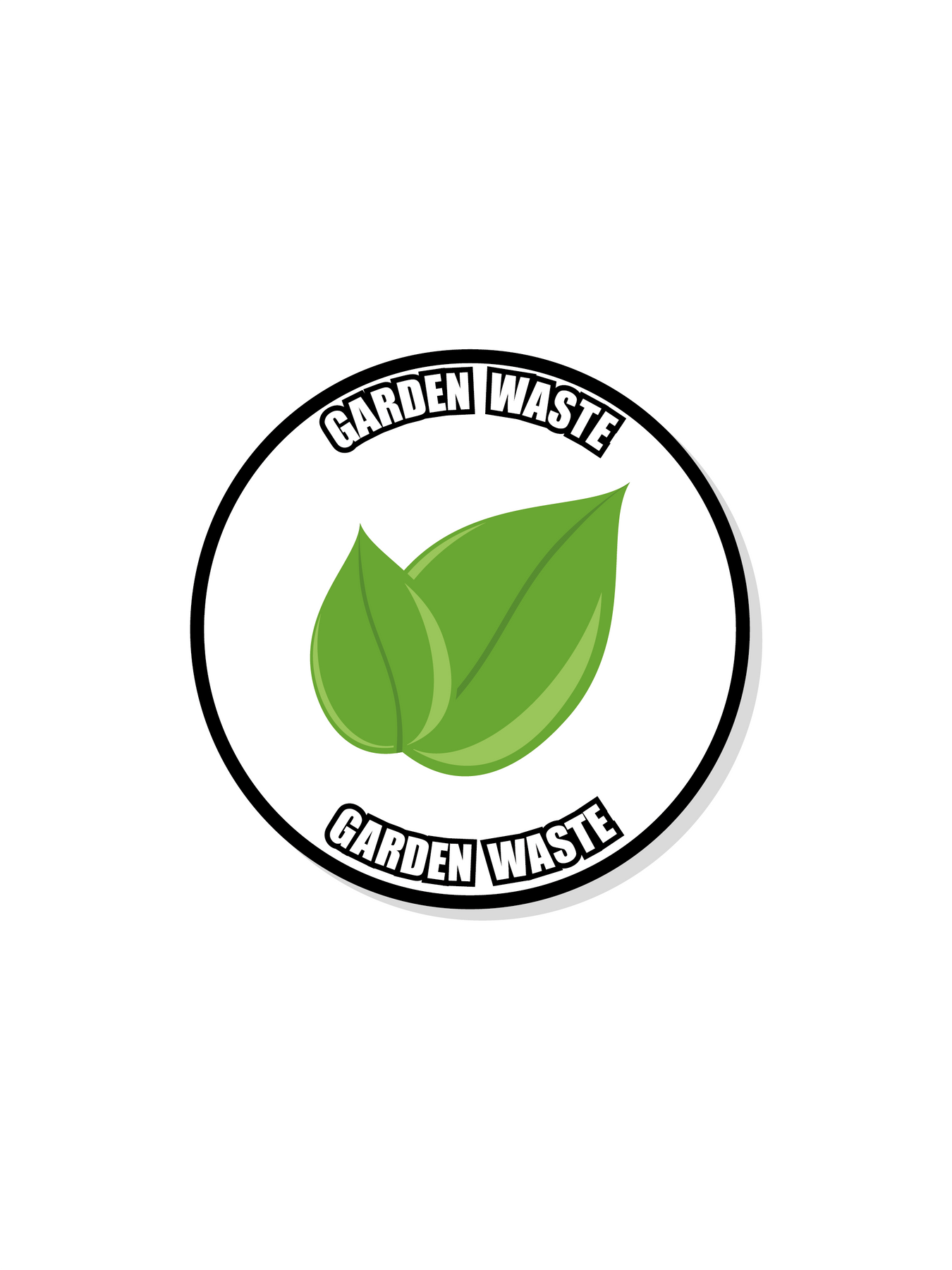 Pack of 6 Simple Bin Waste Types Wheelie Bin Waste Type Stickers ...