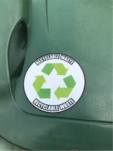 Pack of 6 Simple Bin Waste Types Wheelie Bin Waste Type Stickers ...
