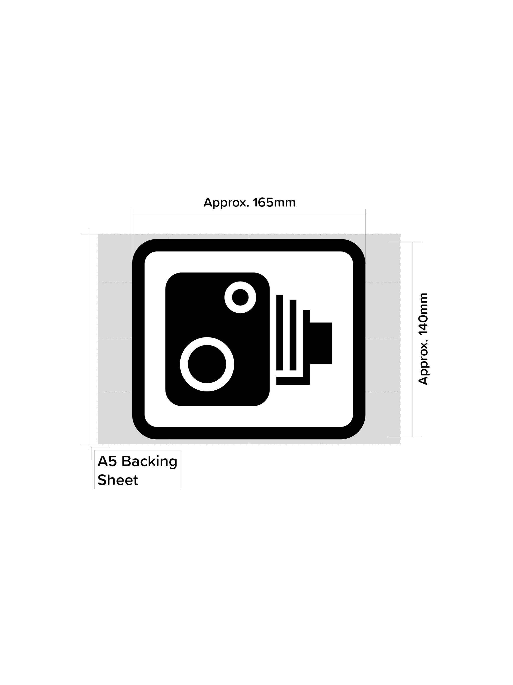 Pack of 3 Speed Camera Traffic Warning Sticker Signs (A5) – Wheelie ...